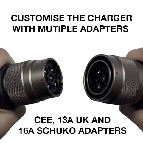 Multi adapter Charger For The Kia EV3. 10A - 32A