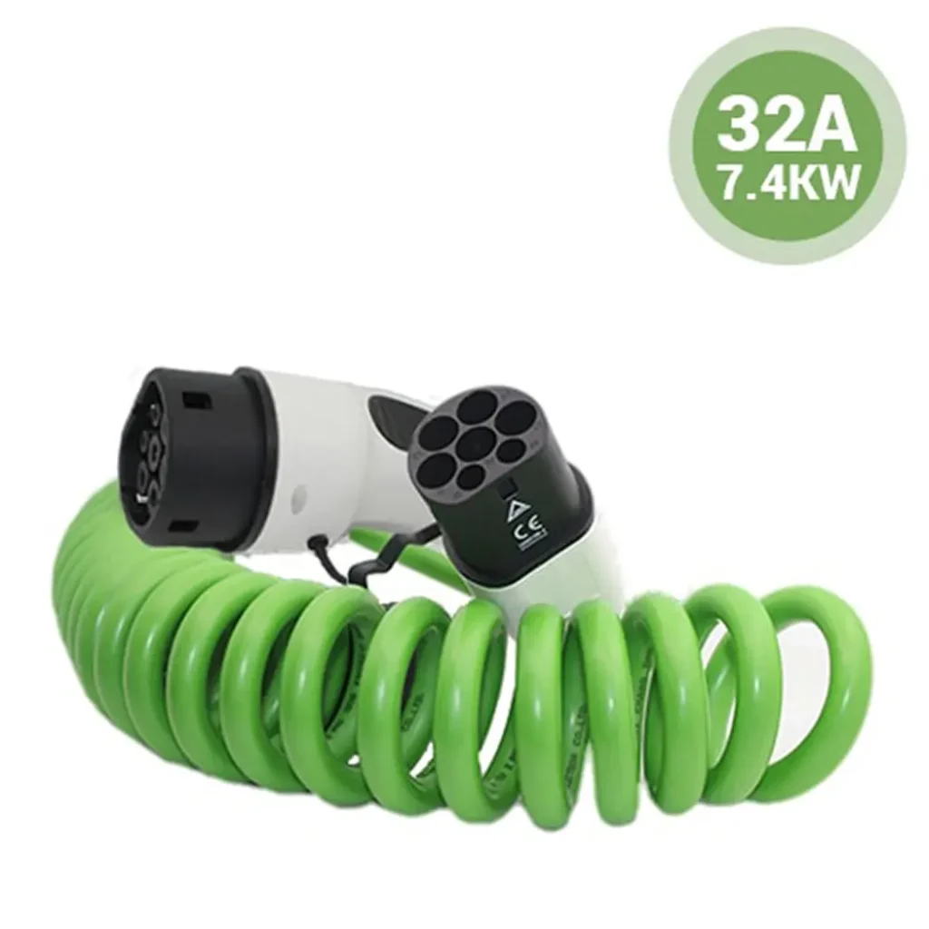 Zeekr - Spiral Charging Cable 32A 7kW. Type 2 to Type 2